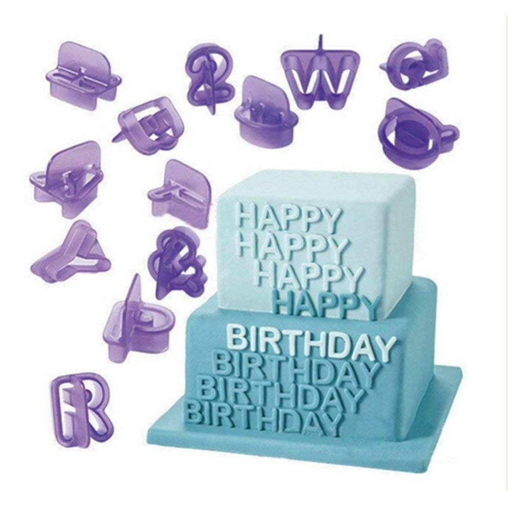 Flower Fondant Cutters,73Pcs Cake Cookie Cutter Plunger Sugarcraft Alphabet Letters Decorating Tools,Sunflower Rose Leaf Butterfly Heart Star Carnation Hollow Calyx Cutter Molds,Icing Modelling Kit