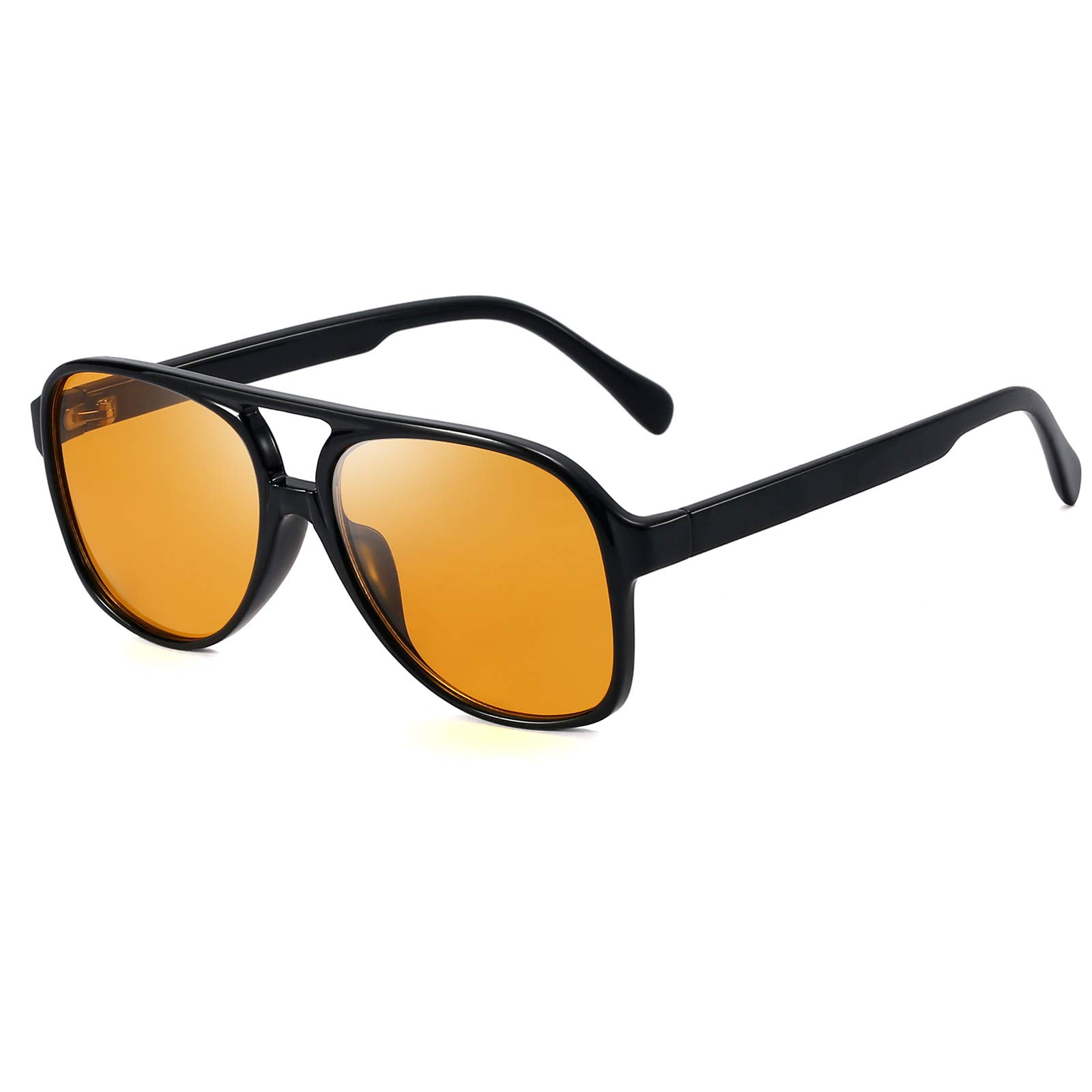 Dollger Retro Aviator Sunglasses for Women and Men Large Frame Vintage Classic 70s Sun Glasses