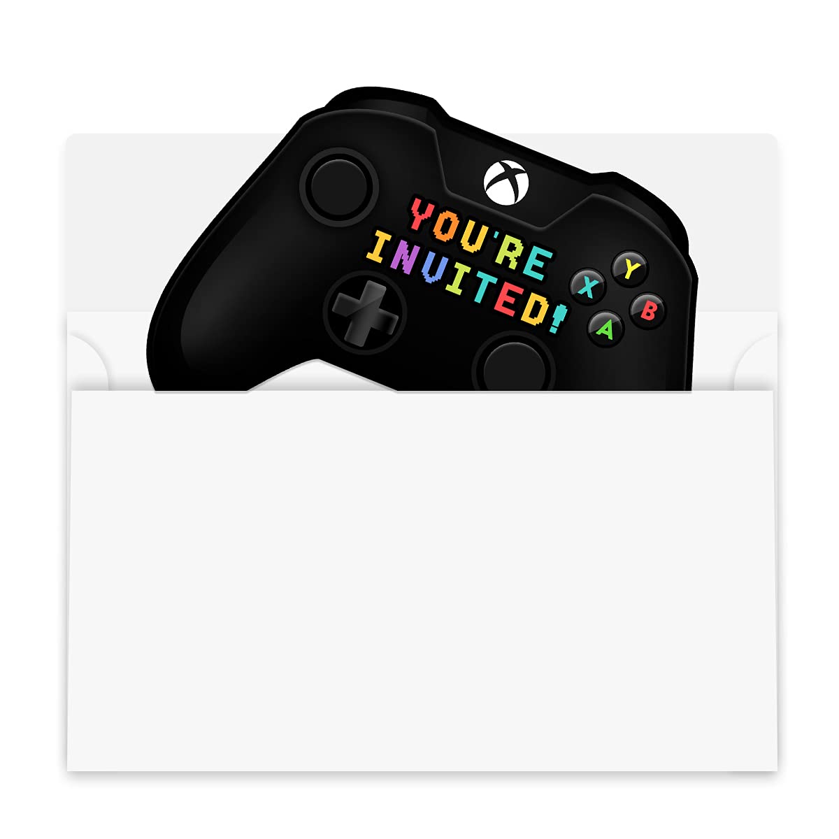 Simimi art 30 Video Game Birthday Party Invitations with Envelopes - Video Game invitation card - Fill-in Invitations