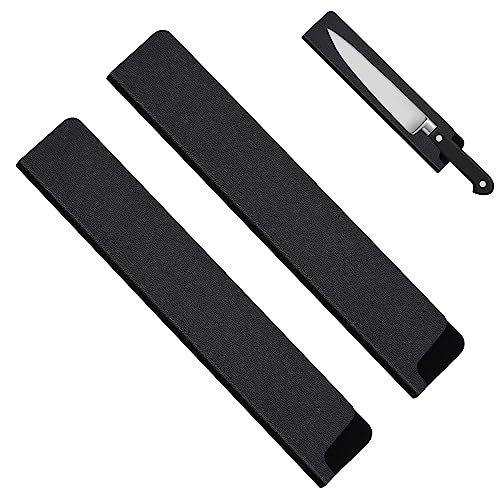 Knife Guards, 2/4/5/10/20pcs 4.7in - 12.2in Universal Knife Edge Guards, Non-BPA Knife Sheath, Waterproof Abrasion Resistant Felt Lined Knife Cover Sleeves Knife Protectors(2pcs 8.7" Ć 2")