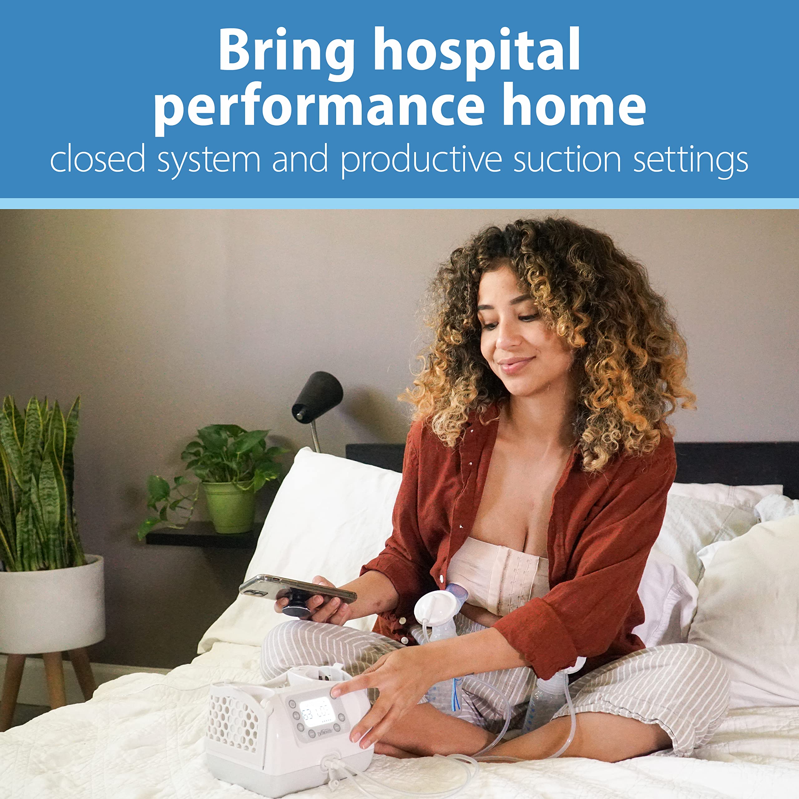 Dr. Brown's Natural Flow® Customflow™ Double Electric Breast Pump Deluxe Breastfeeding Set