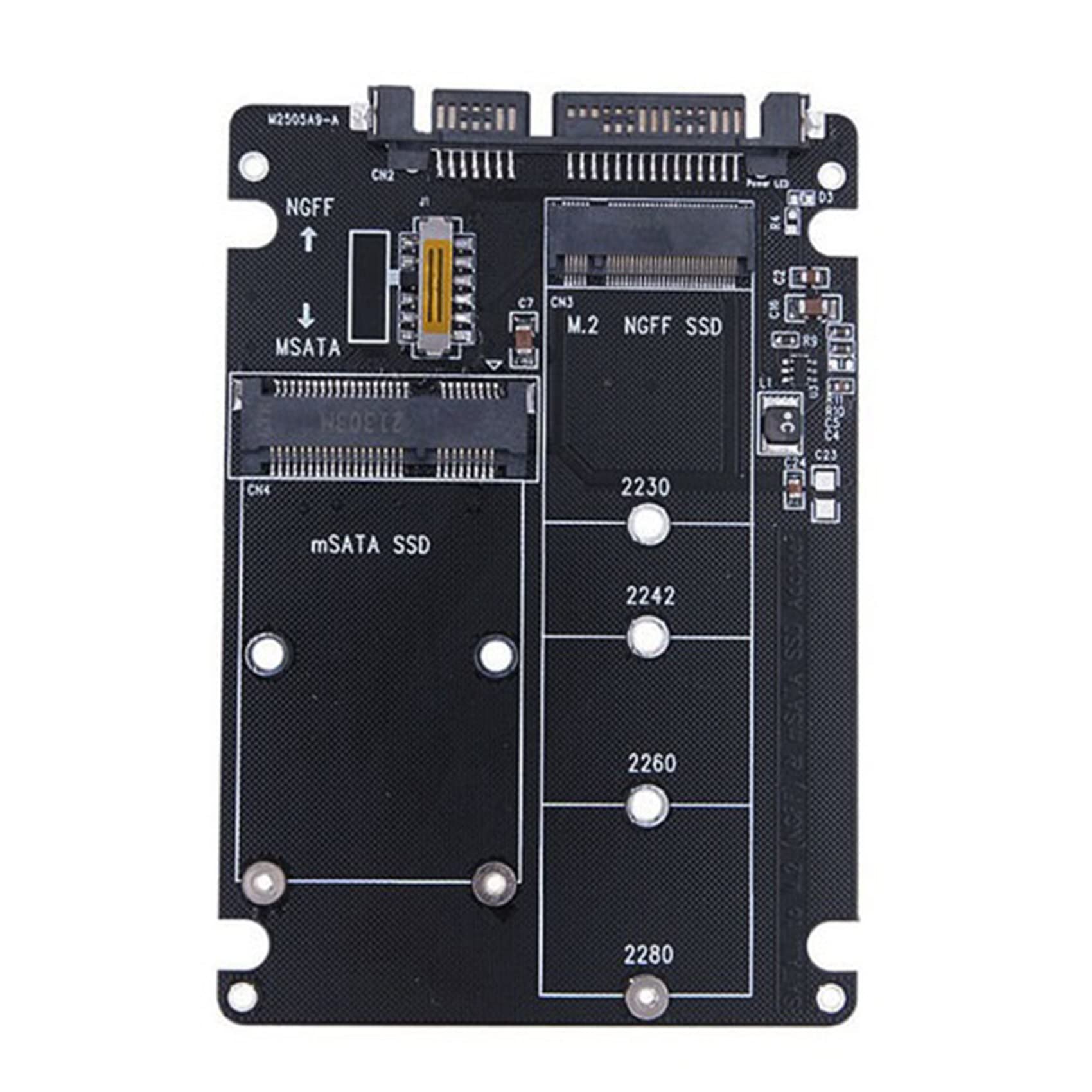 HICCYRODLY M.2 NGFF Card Card M.2 NGFF MSATA SSD to 3.0 Card 2 in 1 Converter Card with Shell+USB3.0 Drive