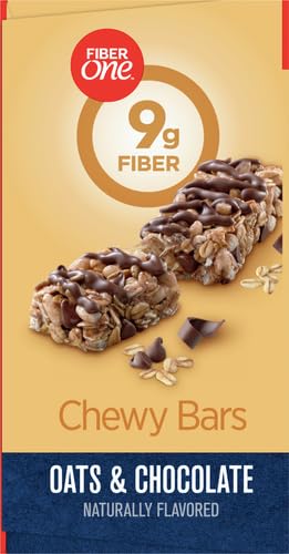 Fiber One Chewy Bars, Oats & Chocolate, Fiber Snacks, Mega Pack, 15 ct