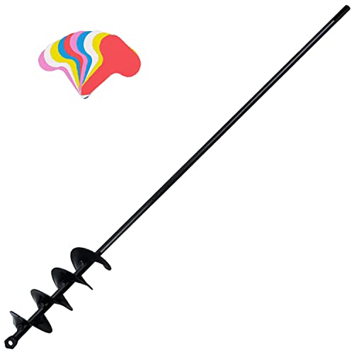 Extended Garden Auger Spiral Drill Bit 2âx30â, Spiral Hole Drill Planterďź - No Need to Squat for Garden Planting Bulb & Bedding Plant Augers, Hole Digging Planting Tool for 3/8" Hex Drive Drill