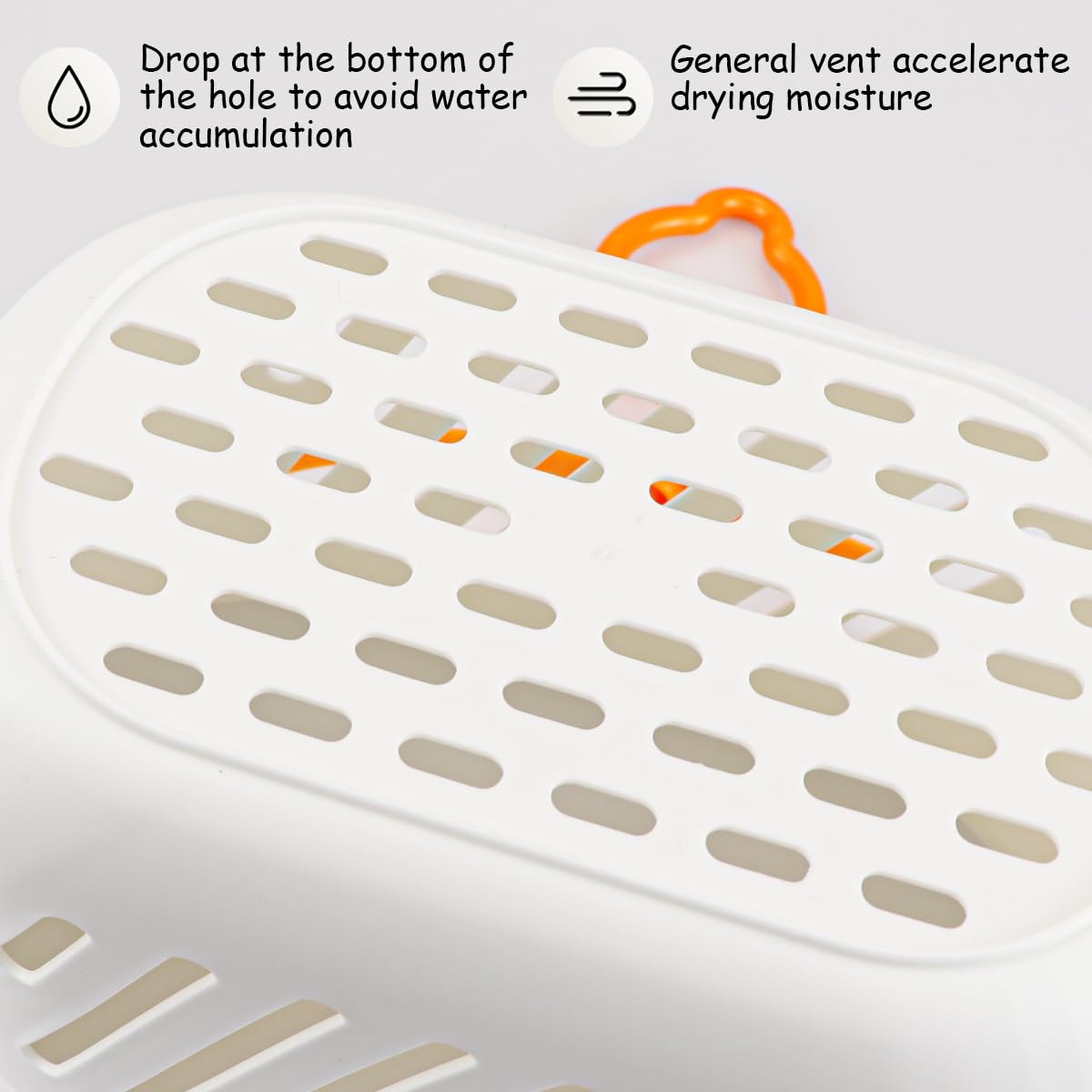 LNQ LUNIQI Plastic Hanging Shower Caddy with Hook Portable Kitchen Organizer Storage Basket Hanging Shower Caddy Basket for Bathroom Kitchen Pantry Bathroom Dorm Room(White)