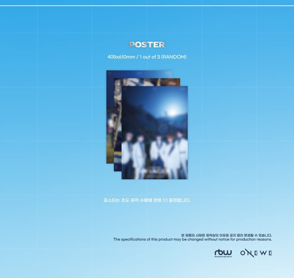 RBW ONEWE - Planet Nine : VOYAGER (2nd Mini Album) Album+Extra Photocards Set (CD Only, No Poster)