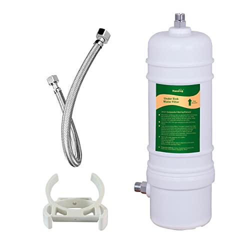 Hansing Full Flow Under Sink Water Filter, 13K Gallons Direct Connect Under Counter Drinking Water Filtration System, Removes Chlorine, Chloramine, Lead, Heavy Metals, Odors, Bad Tastes and More