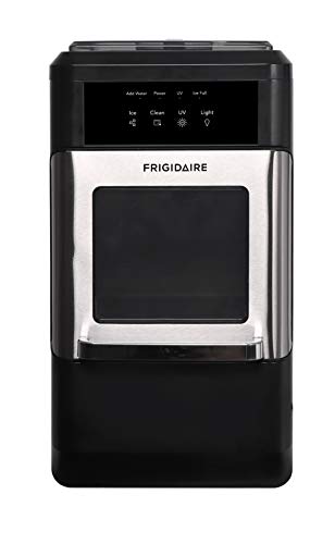 Frigidaire EFIC235-AMZ Countertop Crunchy Chewable Nugget Ice Maker, 44lbs per day, Self Cleaning Function