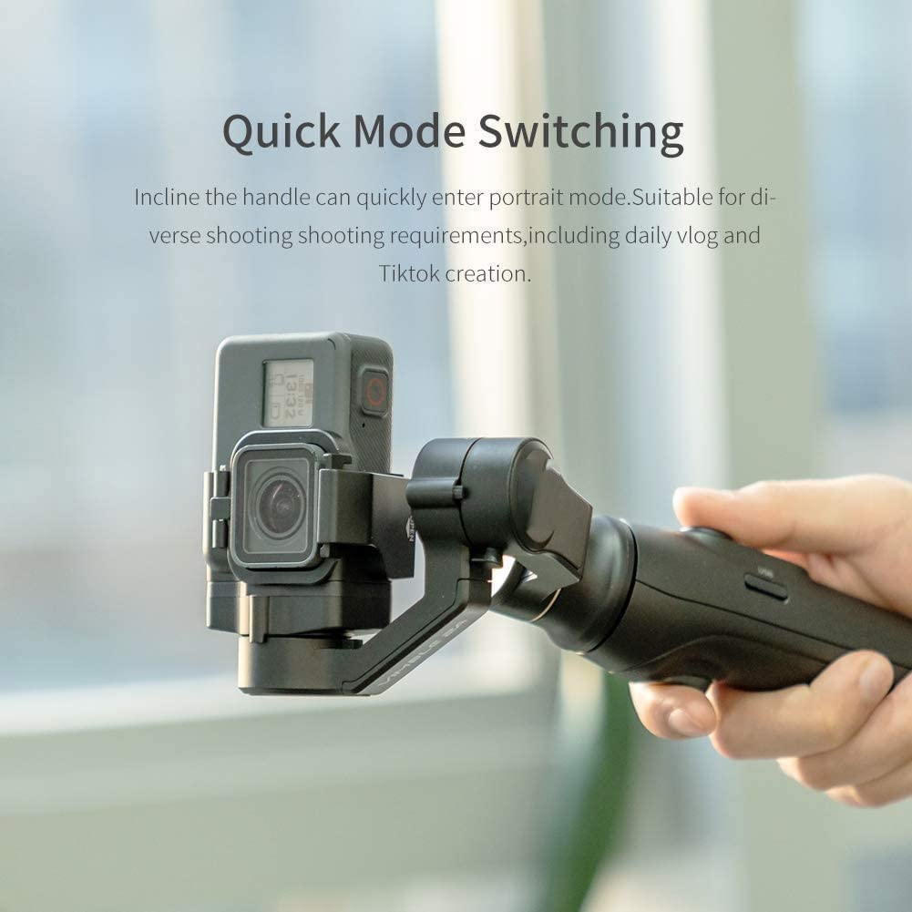 DONCK Action Camera Stabilizer 3-axis Universal Joint Portable Stabilizer for Sports Camera SLR Camera Fixation for Outdoor Video Recording