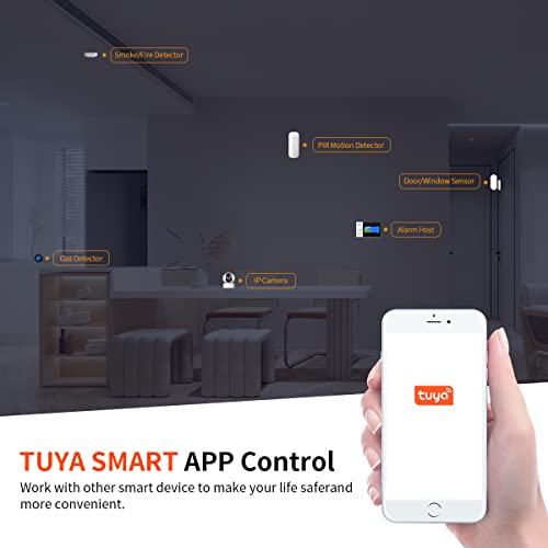 Home Security System, Wireless 4G WiFi Alarm System with 1080p Surveillance Camera, 4.3" Touch Screen Home Burglar Alarm Compatible with Alexa Google Home