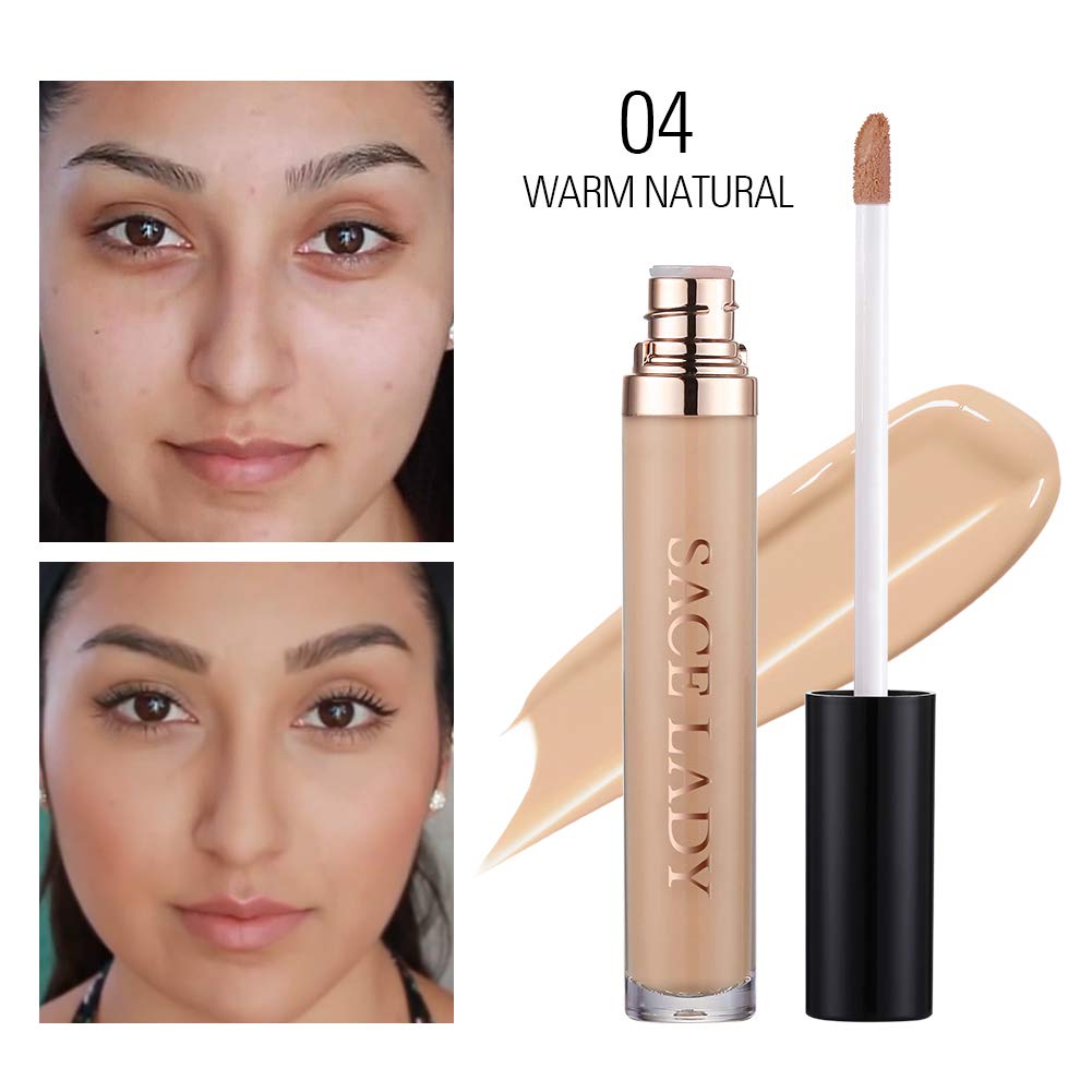 Face Makeup Base Set for Women with Flawless Matte Foundation, Full Cover Up Concealer for Eye Circles, Oil Control Loose Powder, Make Up Sponge, Lasting Waterproof Natural Cosmetics Kit 4Pcs