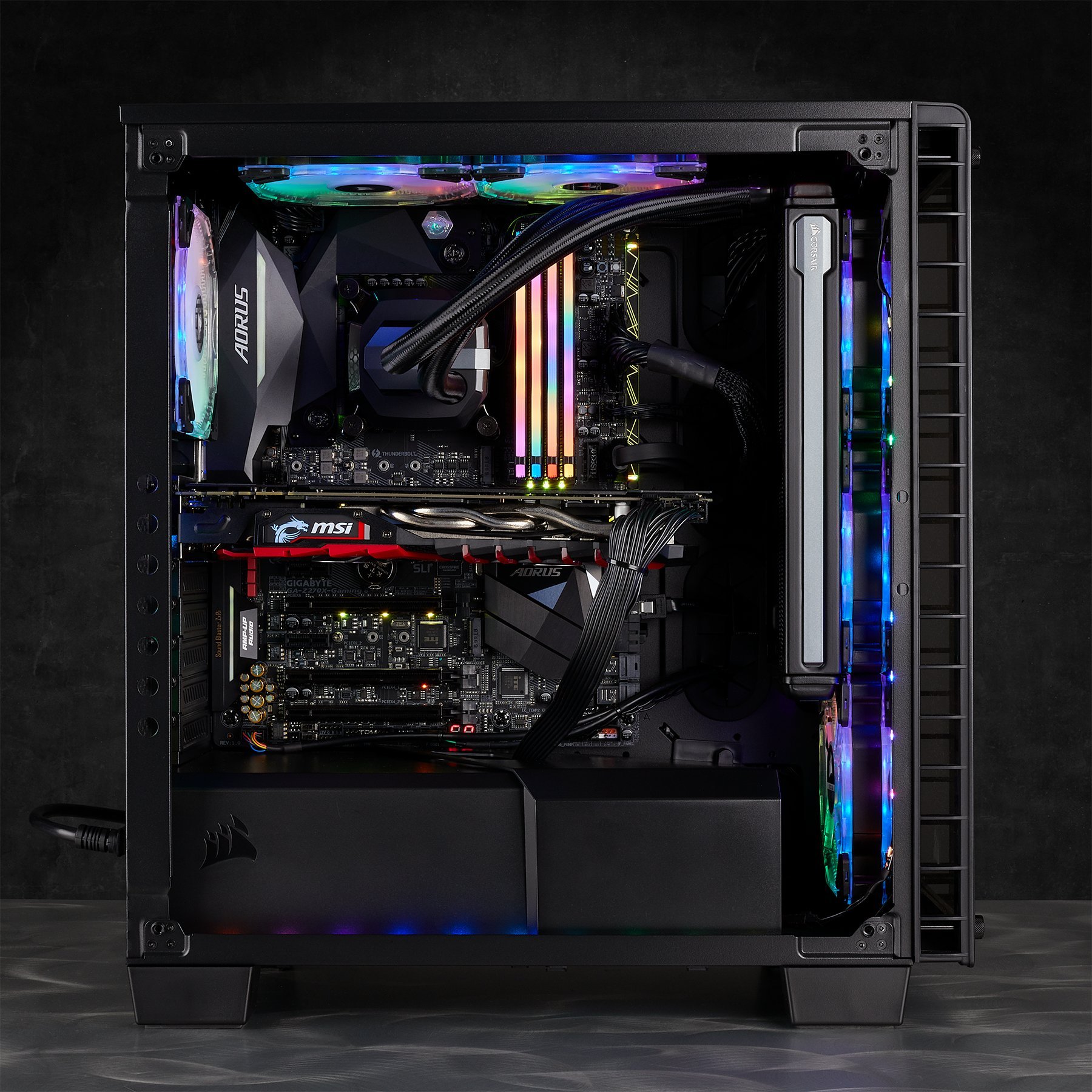 Corsair CMW32GX4M4K4000C19 Vengeance RGB PRO 32GB (4x8GB) DDR4 4000 (PC4-32000) C19 Desktop Memory Black
