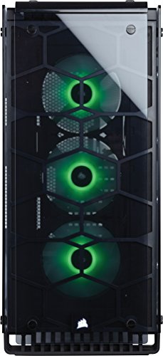 Corsair Crystal 570X RGB Mid-Tower Case, 3 RGB Fans, Tempered Glass - Black