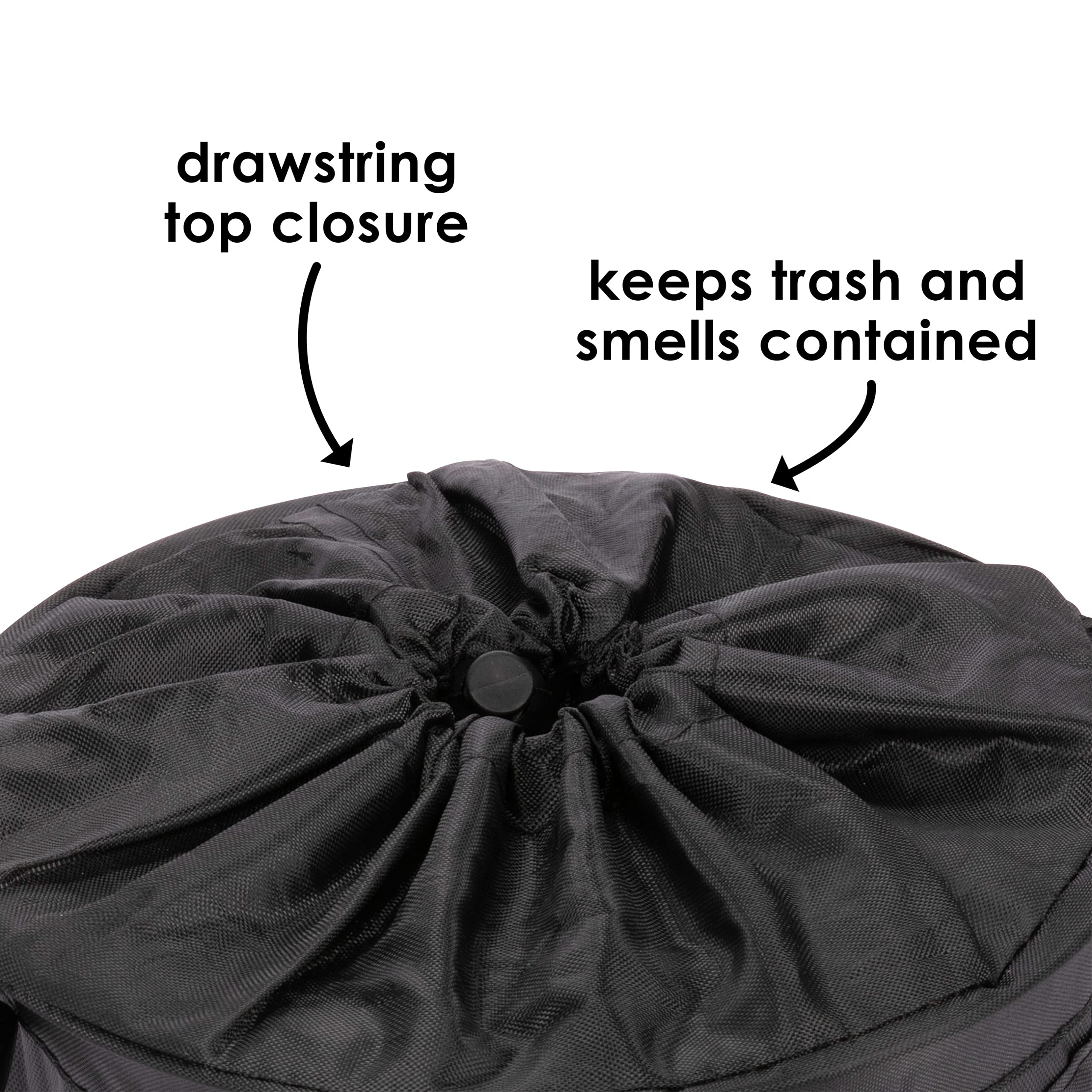 Diono Pop-up Trash Bin, Collapsible Car Trash Can Portable, Small, Leak Proof, Perfect For Keeping Car Clean, Black