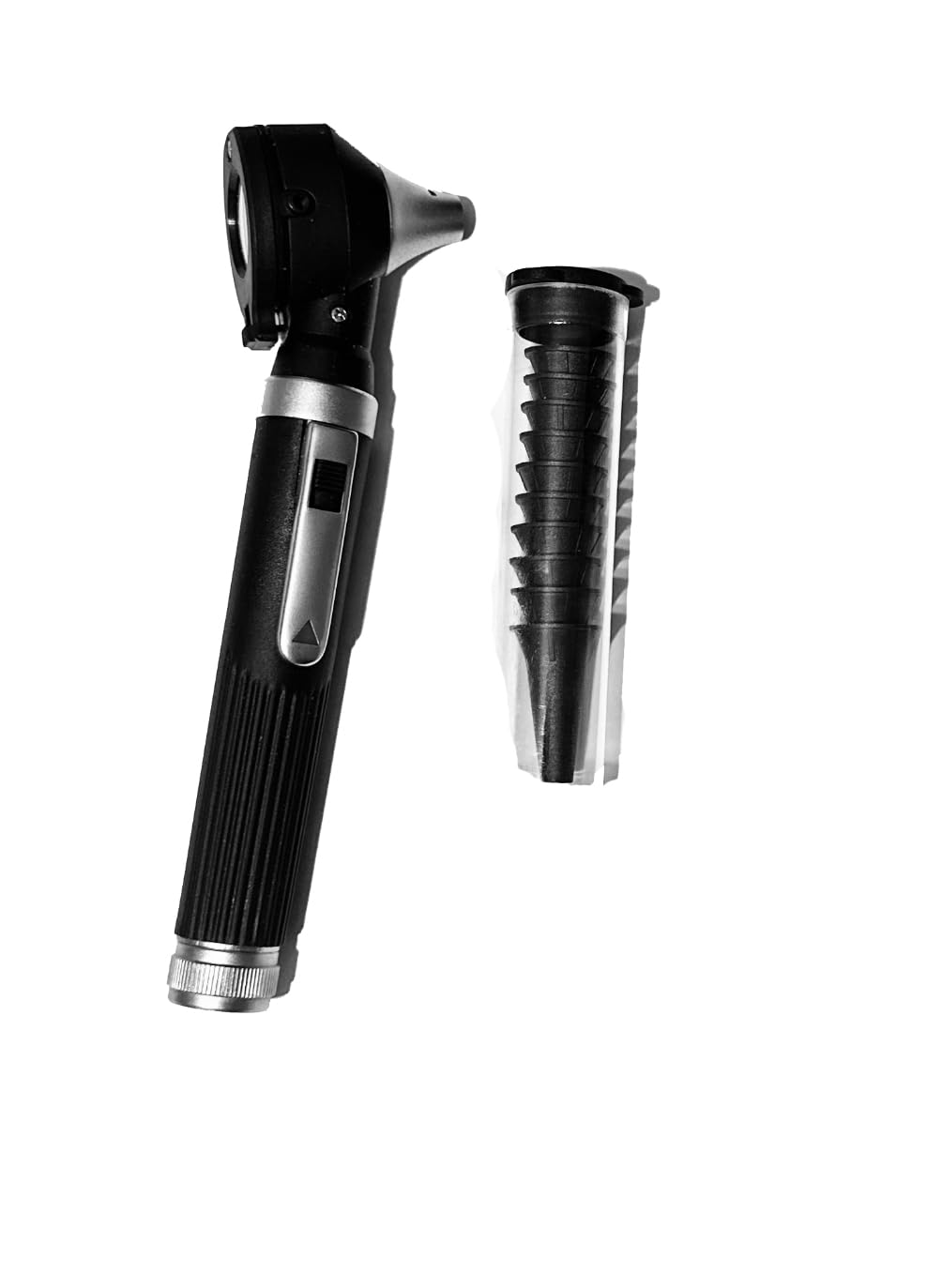 Generic Zaxxan- Pocket Pro Otoscope with Both Adult and Pediatric Disposable Specula Tips and Protective Hard Plastic Case, Black