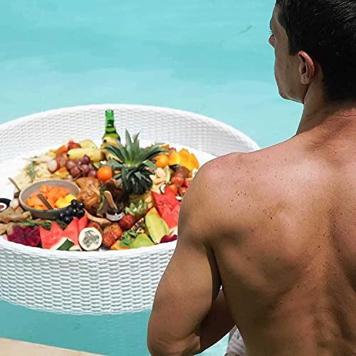 Floating Tray Floating Tray Table & Bar, Pool Plate Floating Fruit Plate Durable Float Lounge for Pool Serving Drinks Brunch Food on The Water