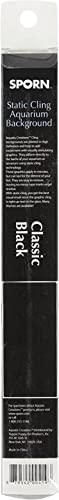 SPORN Aquarium Background, Static Cling, Classic Black, 24" x 12"