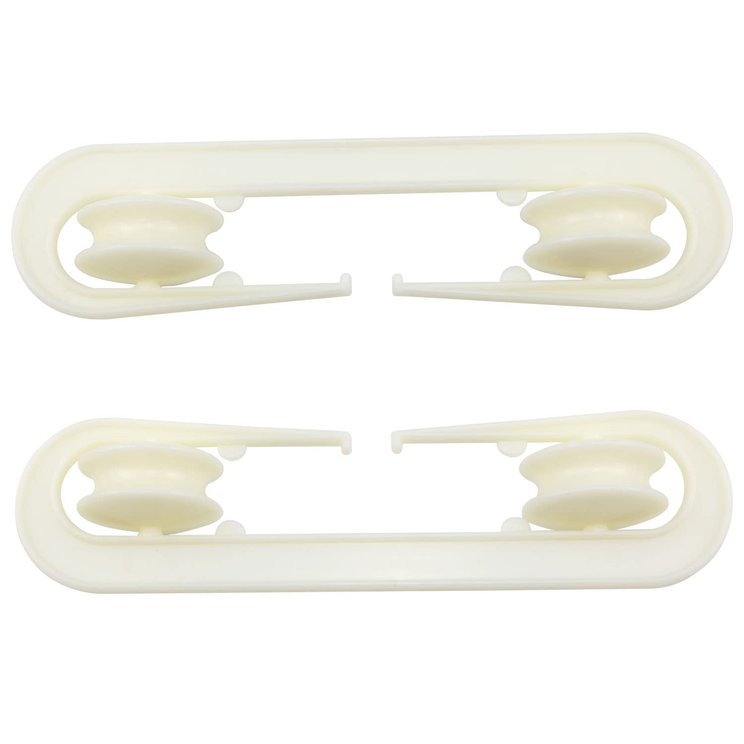Lovelysp S-Shaped Clothes line Splitter Clothes line Pulley Kit Suitable for Long Clotheslines and Heavy Duty Pulley Cloth Cord Attachments -2PCS