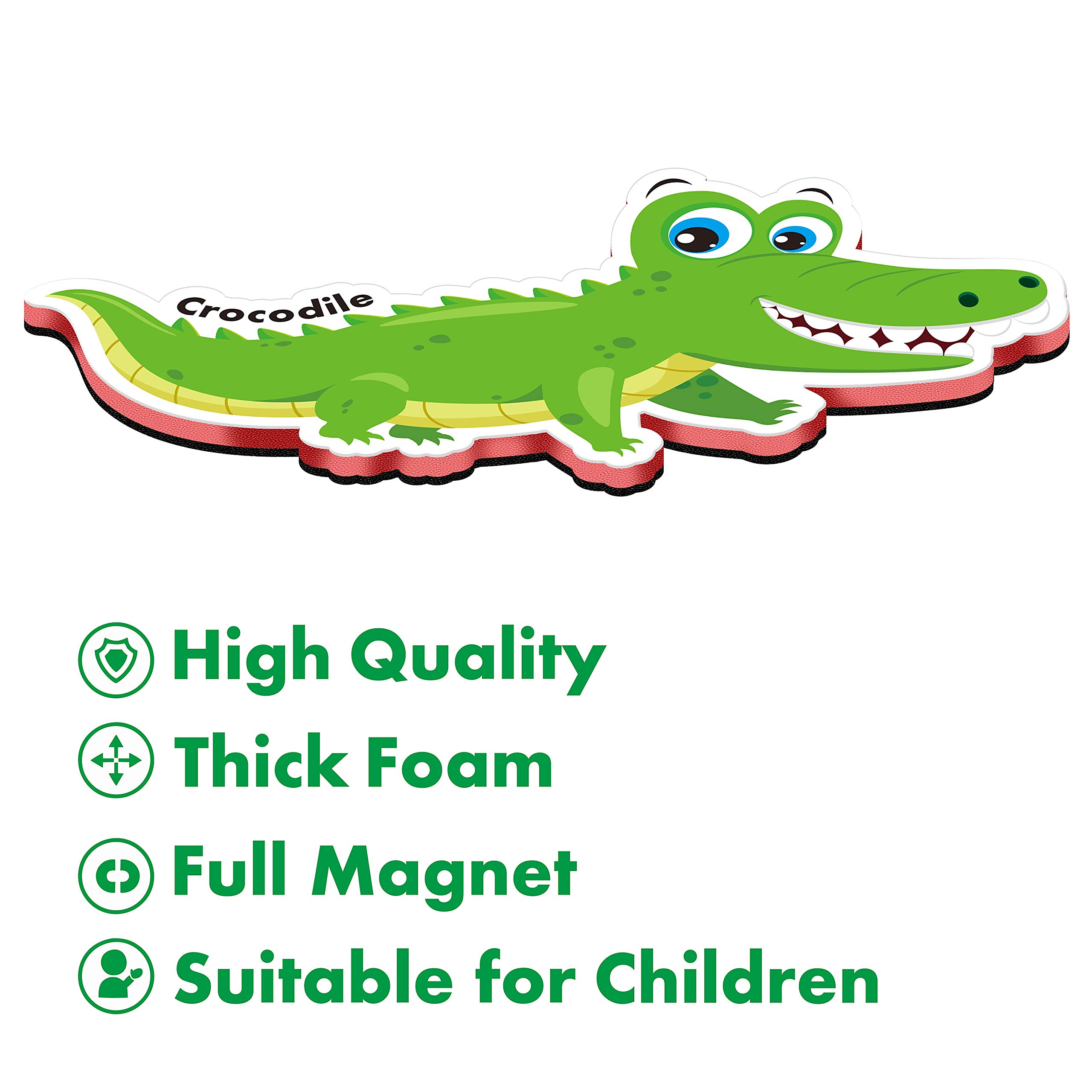 SpriteGru 60 PCS Cartoon Animals Zoo Magnets for Toddlers Kids, Perfect Preschool Learning