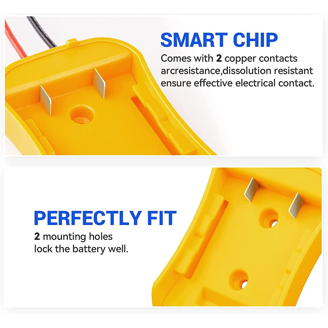 Haudboin Battery for 20V Max Battery 18V Battery Connector Size 12 Robot