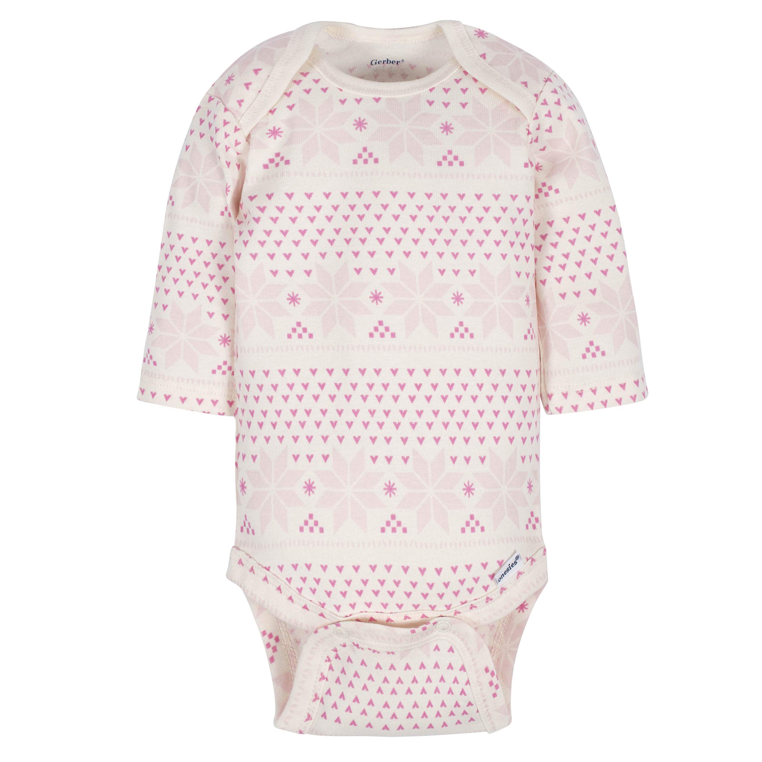 Gerber Baby Girl's 3-Pack Long-Sleeve Onesies Bodysuit, Yellow Dream, 6-9 Months