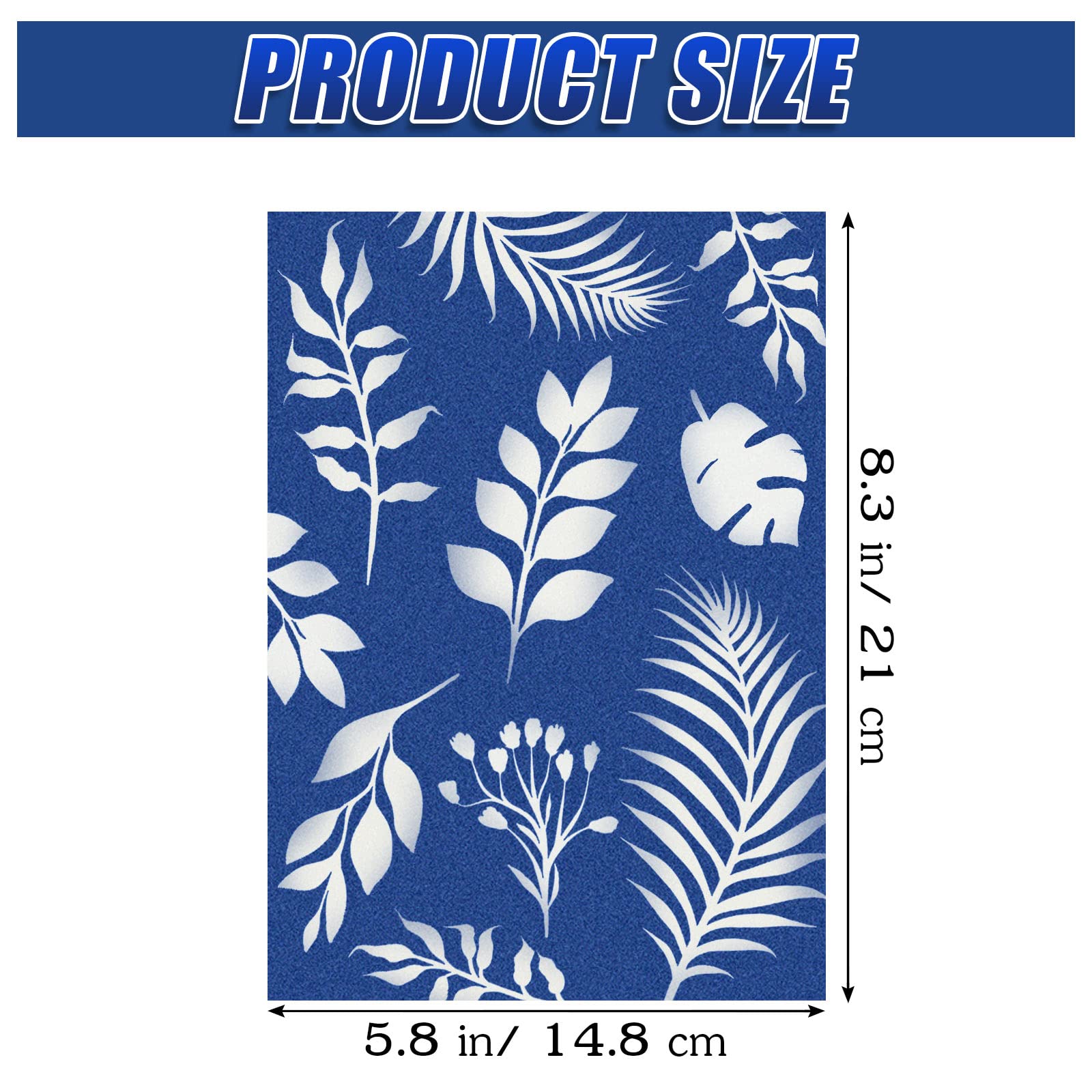 Sun Print Paper Kit Cyanotype Paper, 24 Sheets Cyanotype Papers with 1 Sheet Acrylic Panel, High Sensitive Nature Sun/Solar Activated Sun Printing Art Paper for Arts Crafts DIY Project