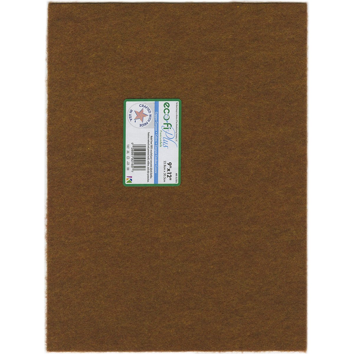Kunin Eco-Fi Plus Felt Ecofi Plus Premium Copper Thick, 9" by 12", Multicolor