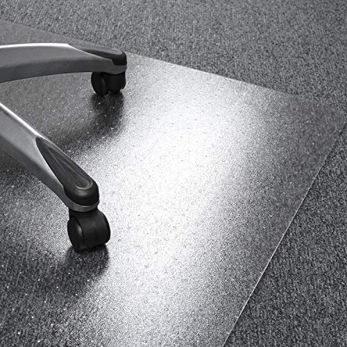 Floortex Polycarbonate Chair Mat 47" x 35" for Low/Medium Pile Carpets
