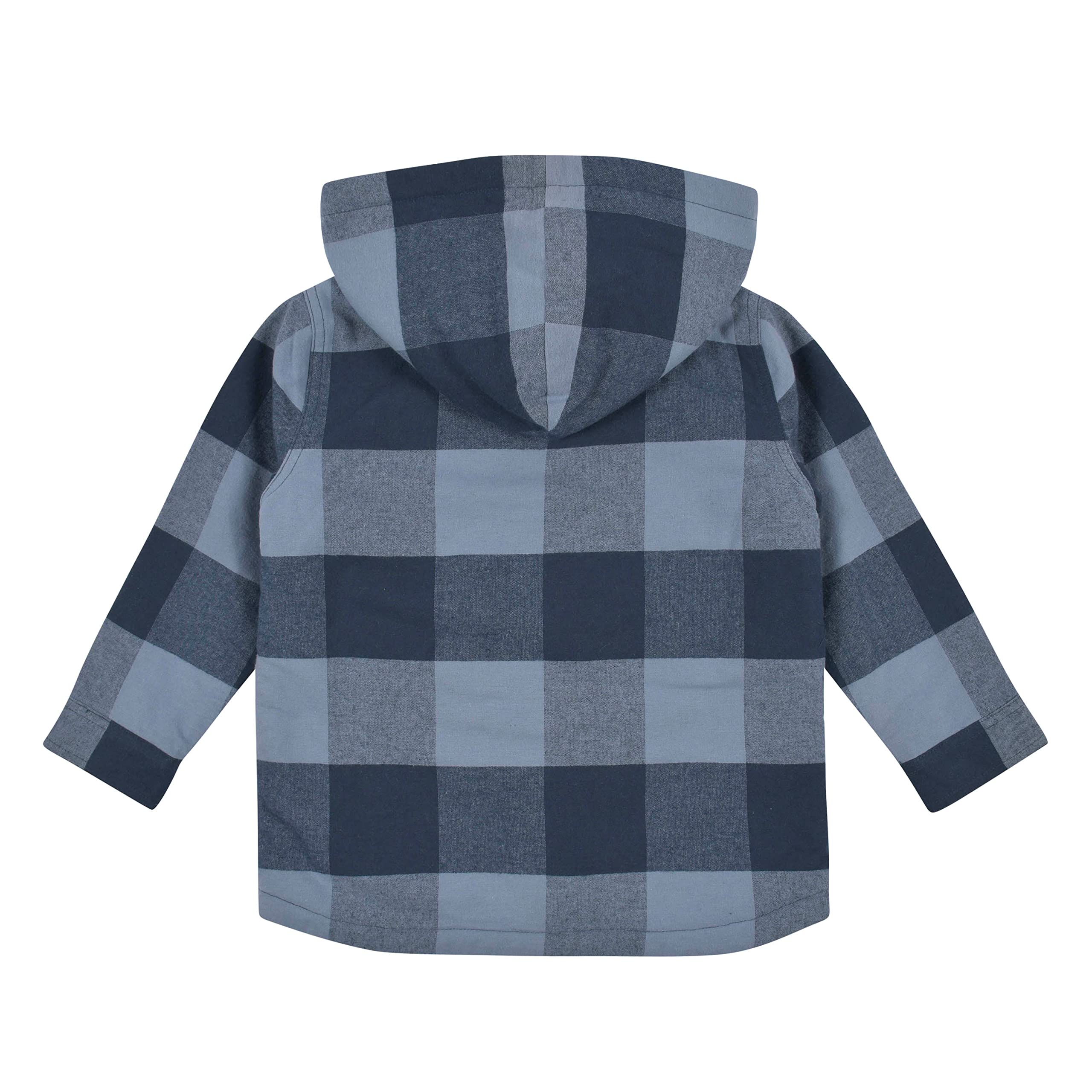 Gerber Baby Boys Toddler 2-Piece Flannel Jacket & Jogger Set, Blue Plaid, 24 Months