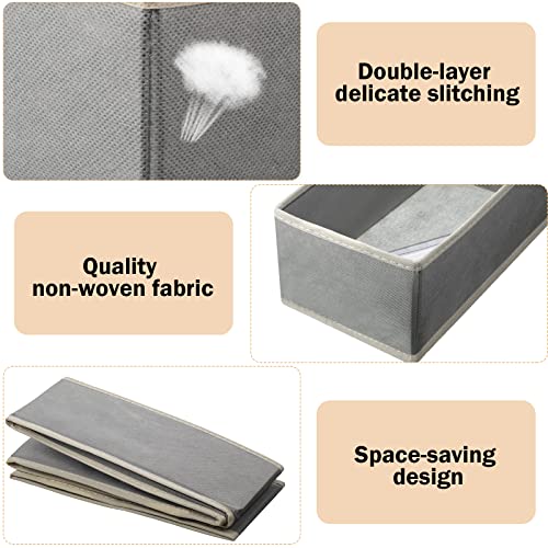 Potchen 24 Set Clothes Dresser Drawer Organizers, Closet Wardrobe Organizers Storage Dividers, Underwear Foldable Cloth Baby