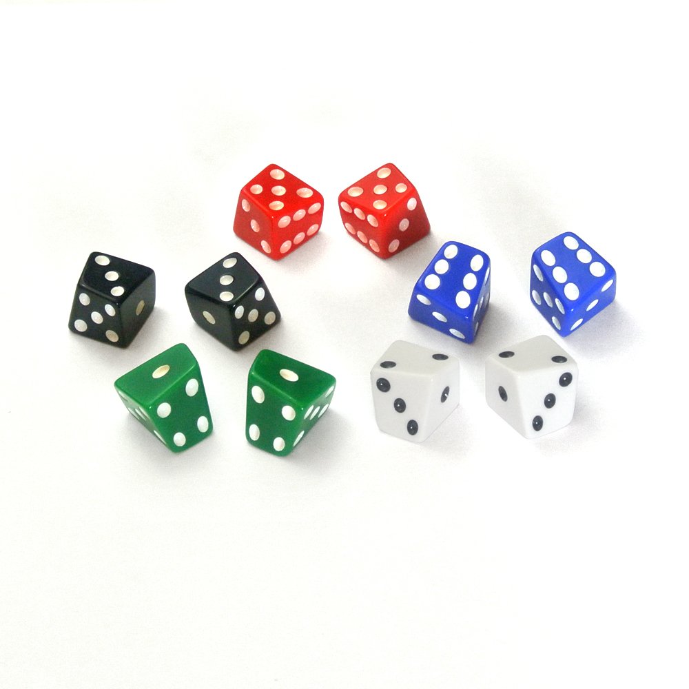 Skew Dice Set of Ten D6