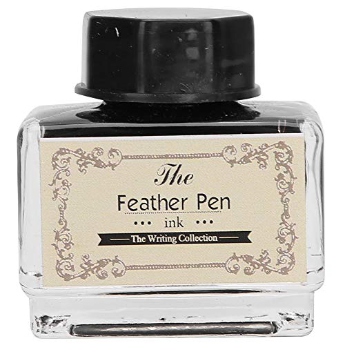 Tyenaza Quill Pen and Ink Set, Feather Pen Ink Set, Feather Calligraphy Pen Set, Valentine’s Day Gift for Writing Lovers Birthday Gift, Holiday Ideal Gift
