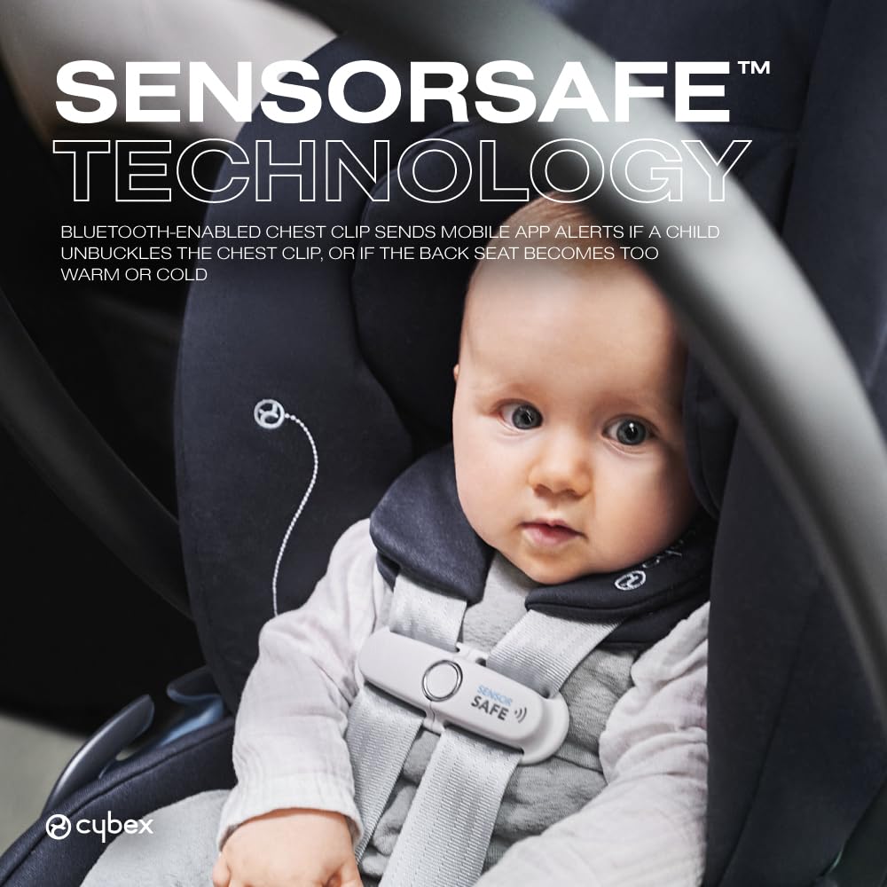 Cybex Cloud G Lux Comfort Extend Infant Car Seat with Anti-Rebound Base, Load Leg, Linear Side Impact Protection, Latch Install, Ergonomic Full Recline, Extended Leg Rest, Ocean Blue