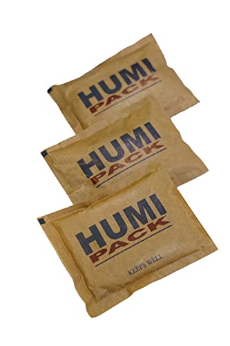 Hydro-Gel Humidifier (3X / Lot) Humi-Pack 60gr Cigar Humidor Humidifier - Humidification Packs - 72%RH Humidity Control - All In One Solution 4x4.5x1.5