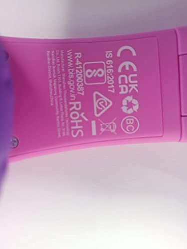 iClever Cat Ear Kids Bluetooth Headphones, LED Lights Up, 74/85/94dB Volume Limited, 50H Playtime,Bluetooth 5.2, USB C,Kids Headphones Wireless Over Ear for Travel iPad Tablet, Meow Macaron-Hot Pink