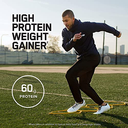 Optimum Nutrition GS Pro Gainers Weight Gainer Protein Powder,Vitamin C and Zinc for Immune Support, Double Rich Chocolate, 10.19 Pounds (Packaging May Vary)