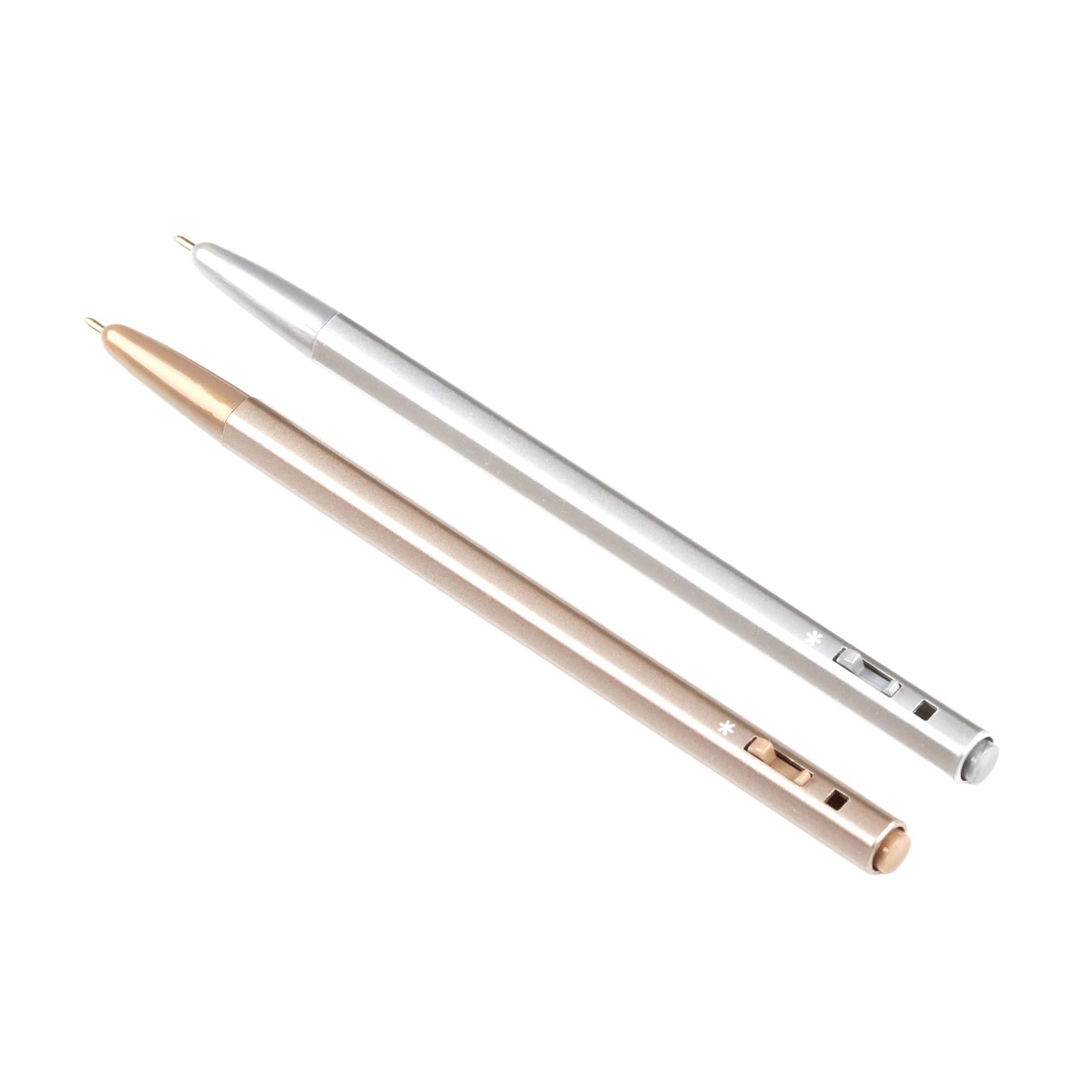Erin Condren Ballpoint Click Pen Duo. Rich Bold Black Ink. Two Pack of Retractable Pens. Writes Smoothly on Most Surfaces. Writing and Drawing Pens