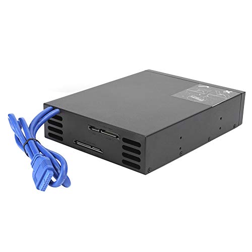 Hard Drive Enclosure, Impact Resistant Safe Hard Disk Mobile Rack Large Capacity Dual USB Port for Win7