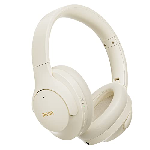 Jassco Active Noise Cancelling Headphones, ANC Wireless Over Ear Headsets, Bluetooth Headphones with Built-in Microphone, Hi-Res Audio, Low Latency, 40H Playtime, for Travel, Home, Work