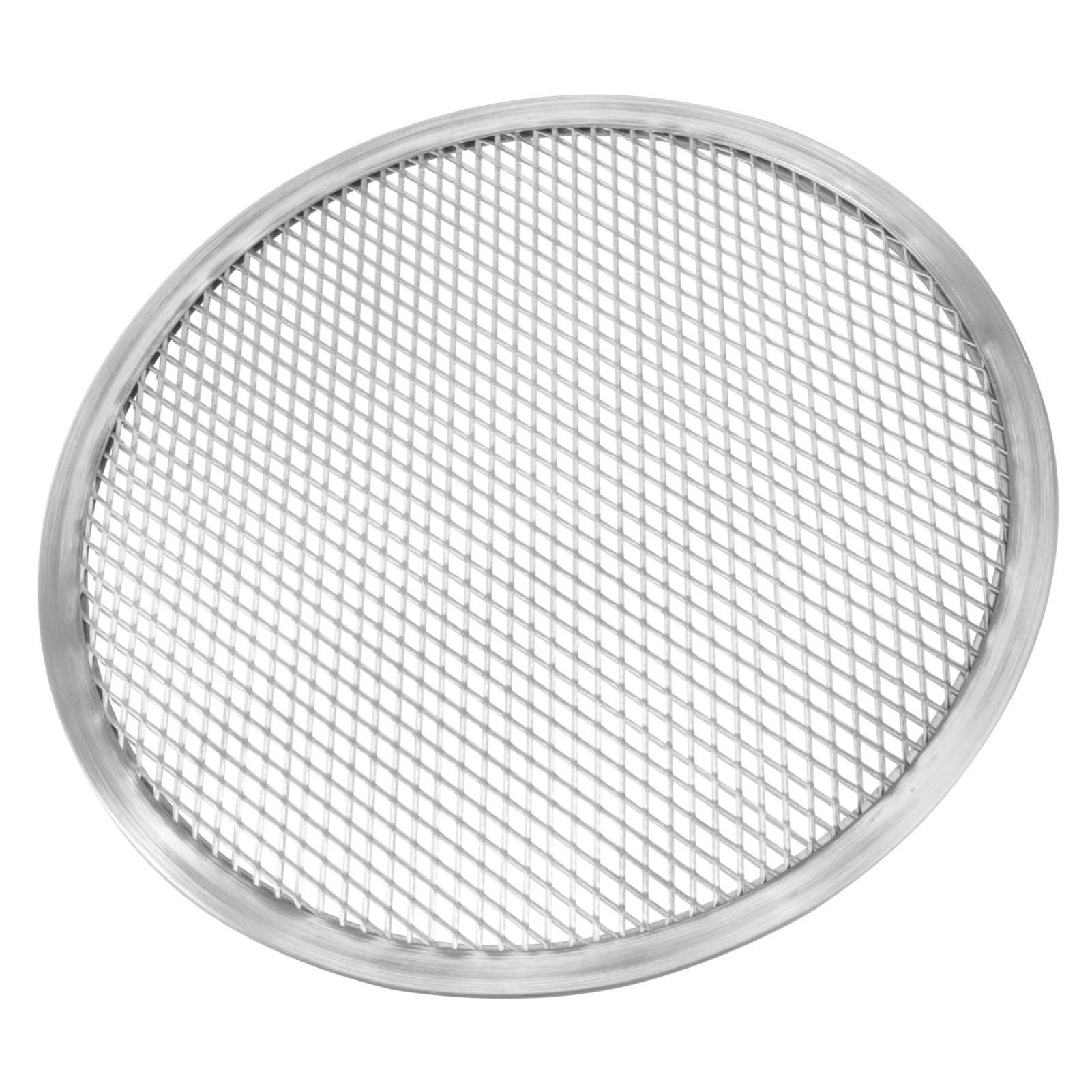 Healvian 20 Inches Pizza Pan Aluminum Pizza Rack Pizza Plate Seamless Pizza Baking Screen with The Holes Pizza Tray for Oven