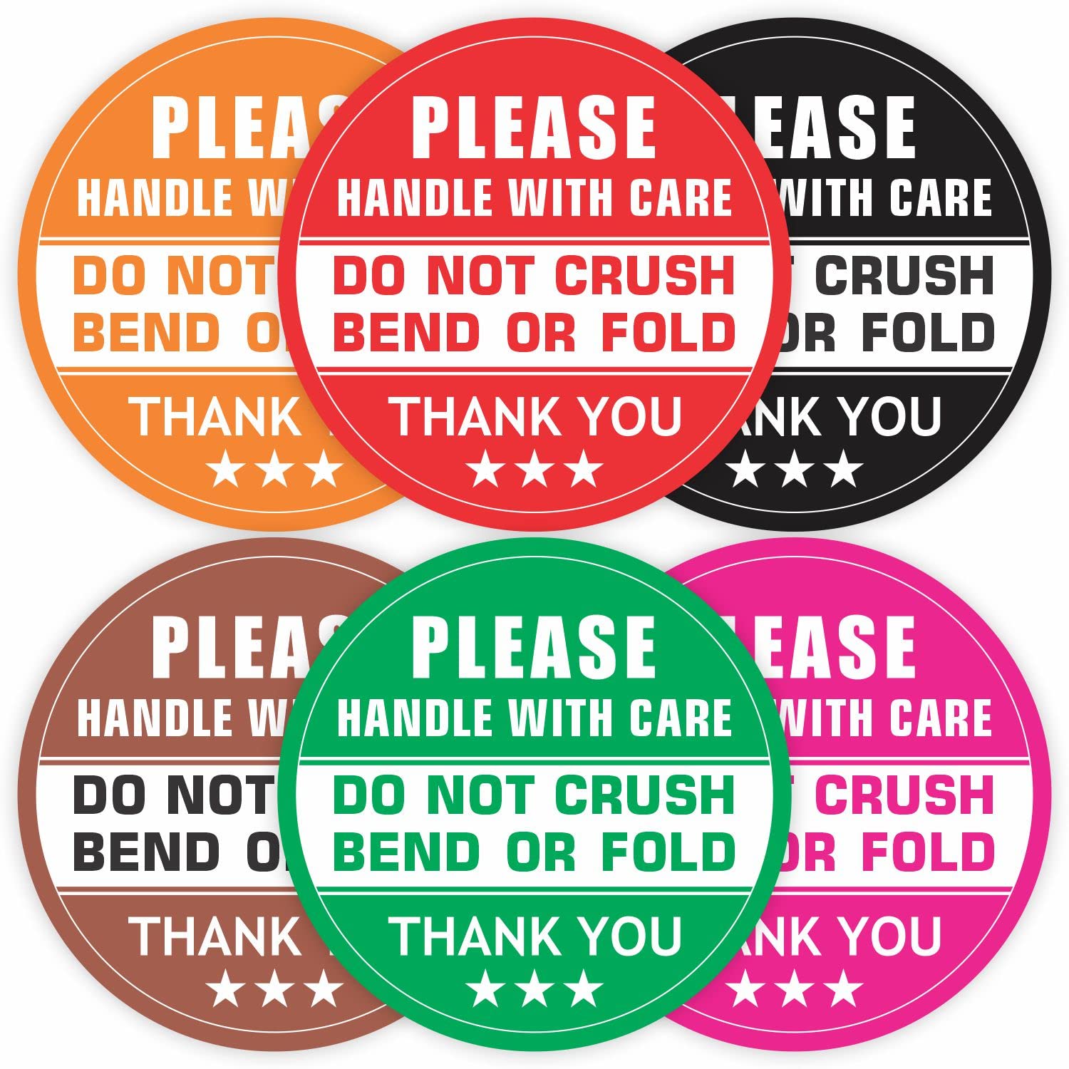 Handmade with Love Stickers - (Pack of 300) 2" Large in Sheets Essential Small Business Labels for Packaging Gift Envelopes Seals Boxes - Multi Color