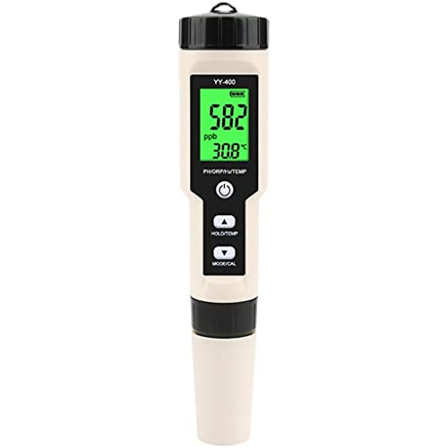GHGHF 4 in 1 PH/H2/TEMP/ORP Meter Hydrogen Concentration Tester Digital Water Quality Tester PH Redox Monitor for Pool Aquarium