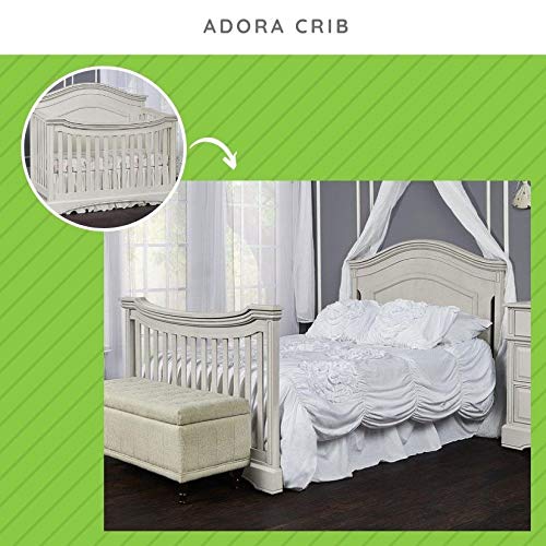 Full-Size Conversion Kit Bed Rails for Evolur Cribs (Cloud)