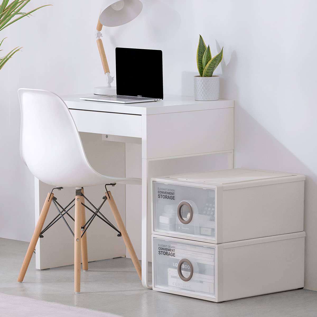 Stackable Storage Drawers, 23.5L, Pack of 2 (Medium)