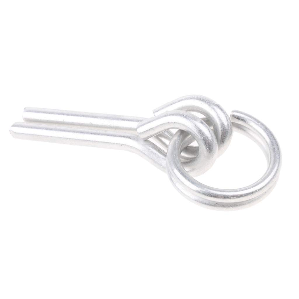 CUTICATE 4X Aluminum Alloy Tent Pole Rings & 2 Pins, Camping/Touring/Tent Awning Pole Repair Kit