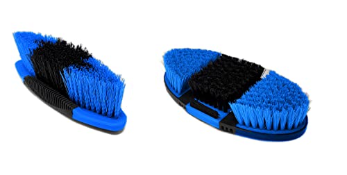 Premium Horse Grooming Kit | 9 Piece Durable Hair groomer Brush Set. Perfect Horse Gift For Beginners or Professional (Blue)