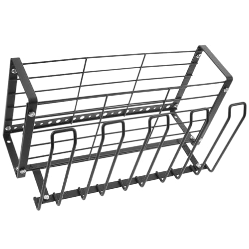 IMIKEYA Electric Drill Storage Rack Electric Tool Electrical Tools Garage Organizer Heavy Duty Shelves Power Screwdriver Cordless Power Tools Cordless Drills Drill Rack Carbon Steel Black