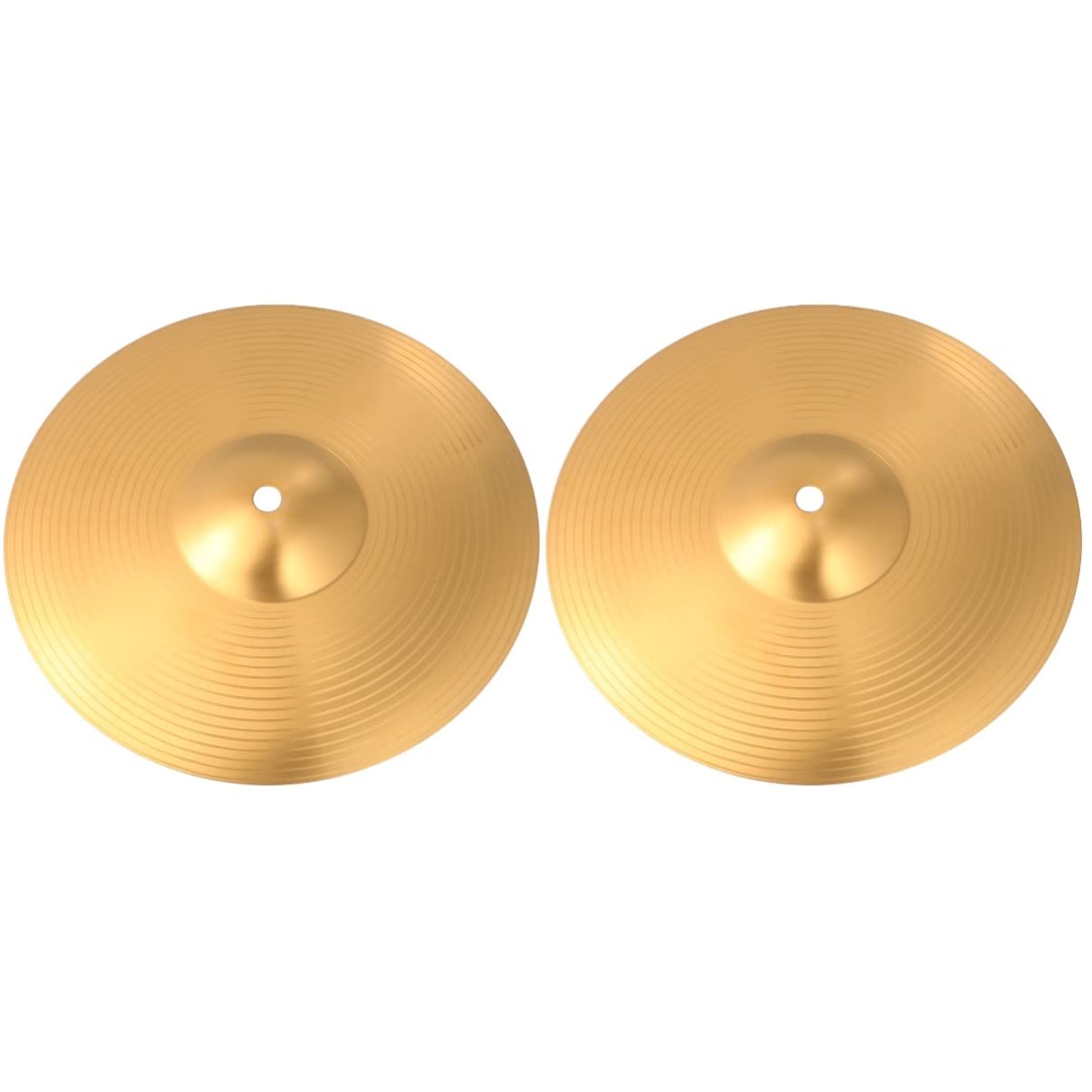 ERINGOGO 2 pieces Crash Ride Cymbal crash cymbal brass- hat cymbals crash ride 10 inch Bass Drum Cymbal