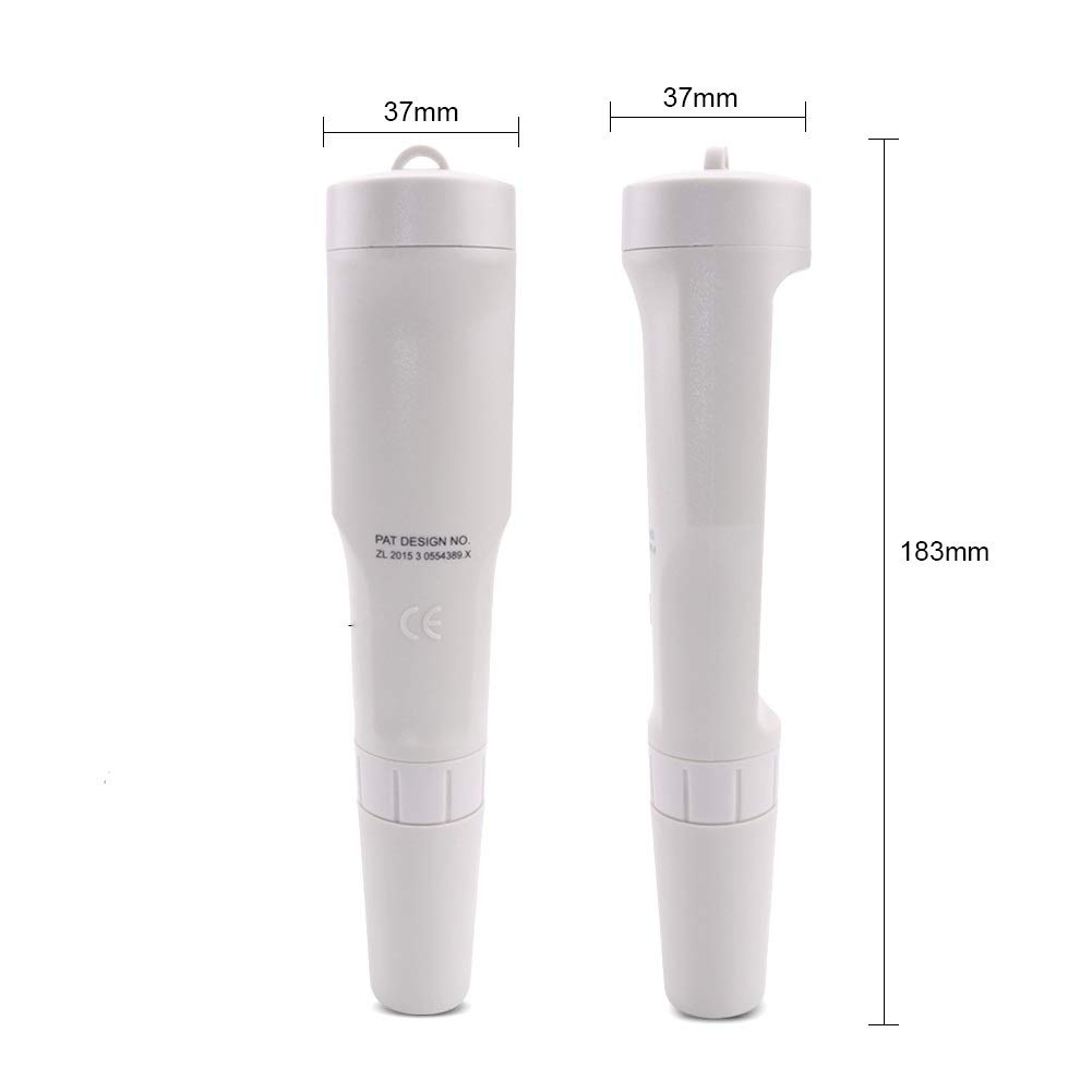GHGHF Digital ATC PH Meters Automatic Calibration PH Soil Aquarium Safe Pool Water Wine Urine Tester with Replaceable Probe ph-3