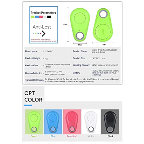 Smart Key Finder Locator Wireless Anti Lost Alarm Sensor Device for Kids Car Wallet Pets Luggage Phone Selfie Shutter Alarm Reminder APP Control